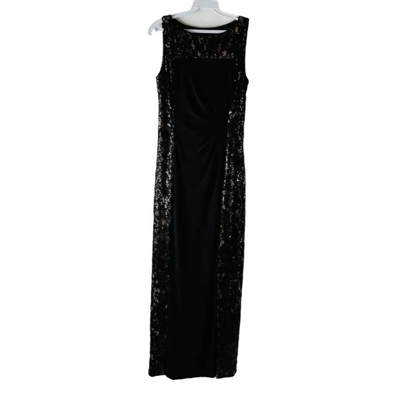 Ralph Lauren | Dresses | Lauren Ralph Lauren Evening Black Slinky Lace ...